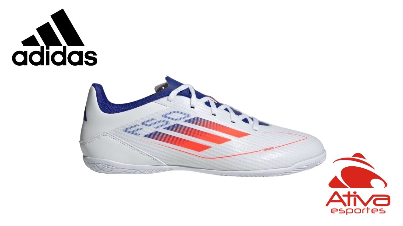 Chuteira Adidas Futsal F50 Club Masculina IF1345 - YouTube