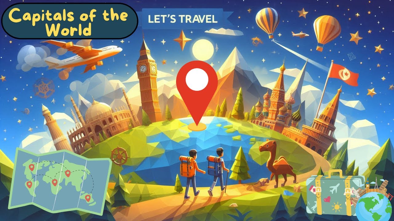 World Capitals Song for Kids 🌍 | Fun and Educational Geography Song ...