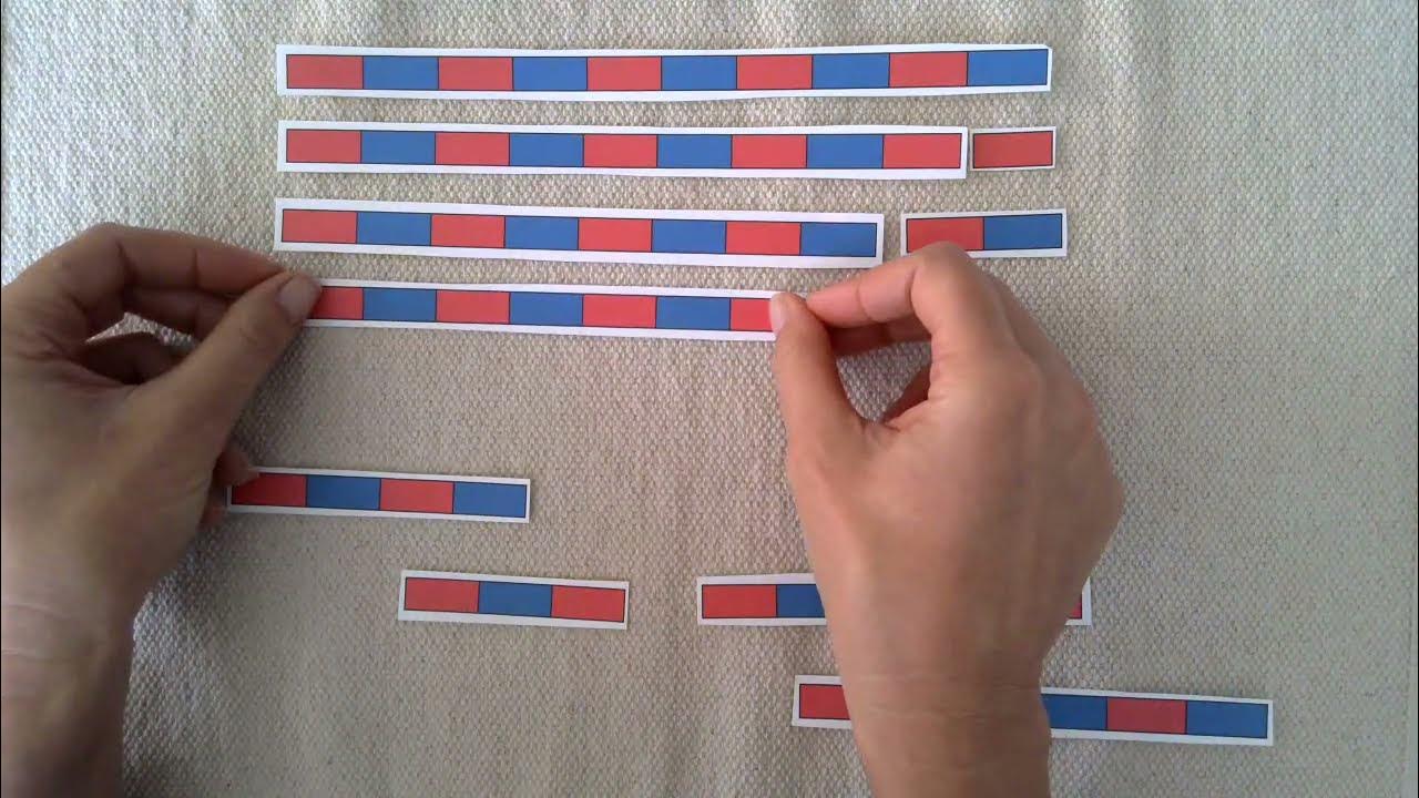 Montessori Math Lesson: Number Rod Addition - YouTube