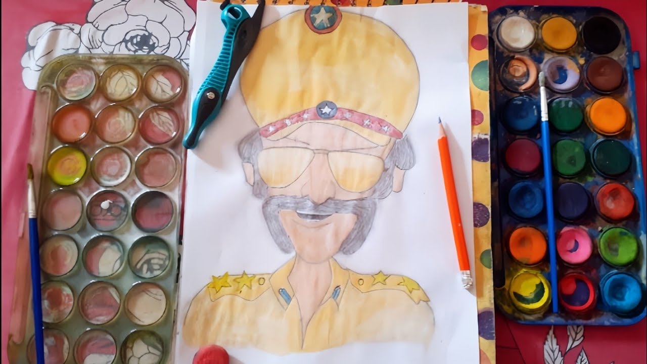 How to Draw Chingam From Motu | Patlu Beautiful Colours - YouTube