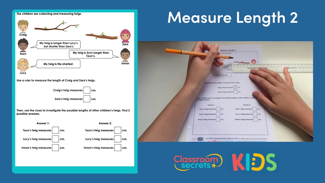 Year 1 Measure Length 2 Answer Video - YouTube