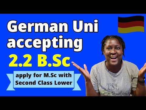 University accepting second class lower for Masters in Germany ...