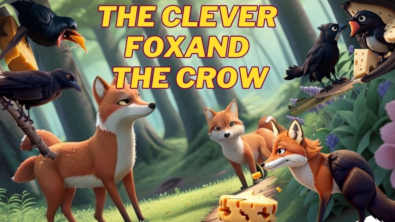 The Crow and clever fox | Bedtime Stories for Kids | Moral Lesson For ...