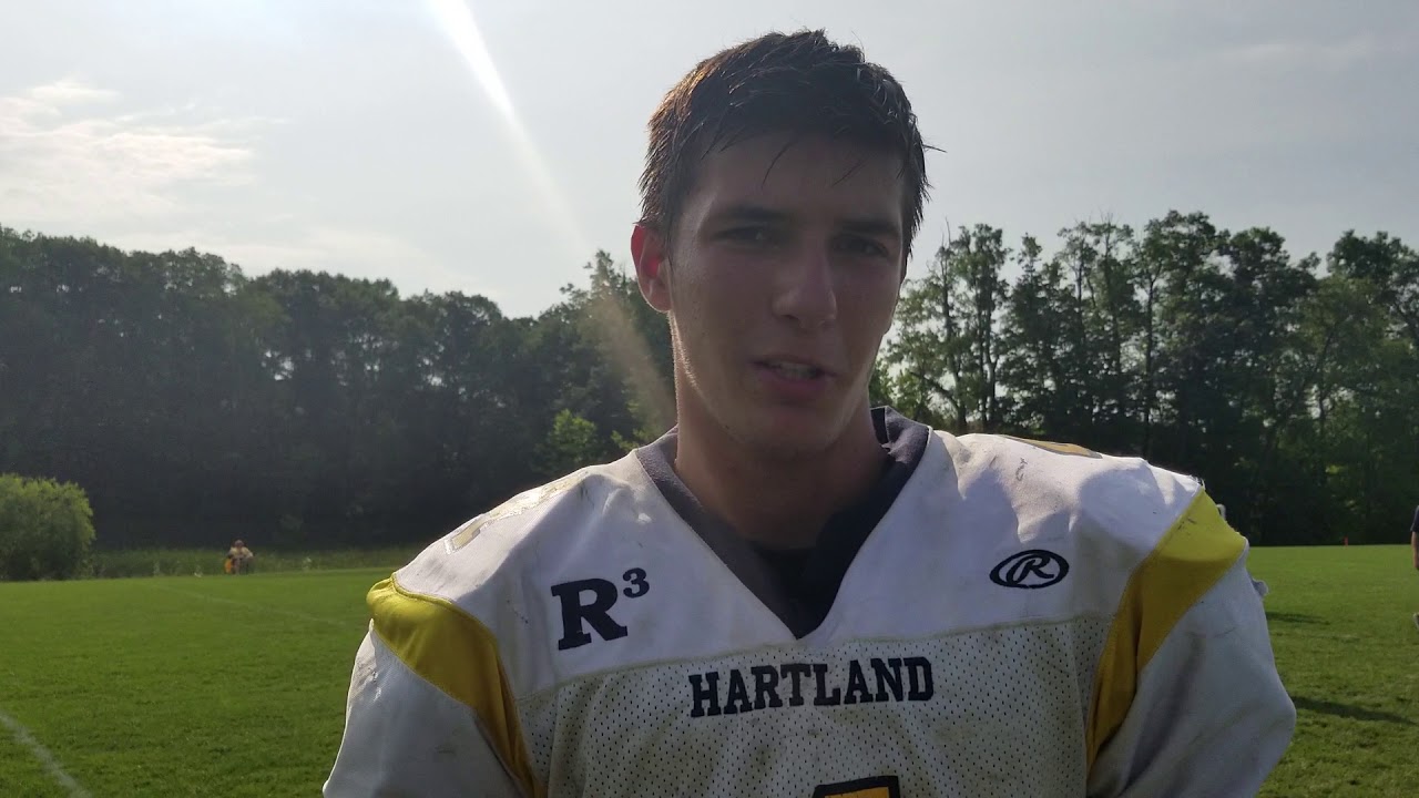 Hartland Football's Zach Linfield - YouTube