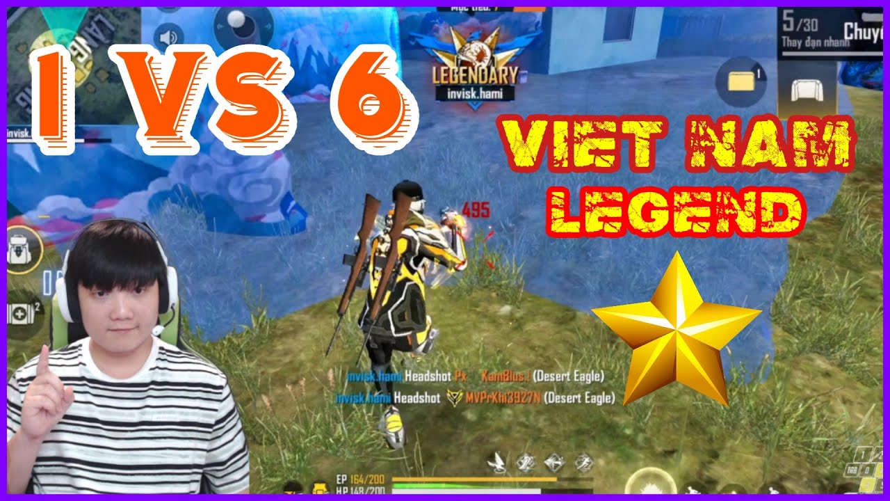 Invis K - 1 mình chống 6 Huyền Thoại Việt Nam ! - YouTube