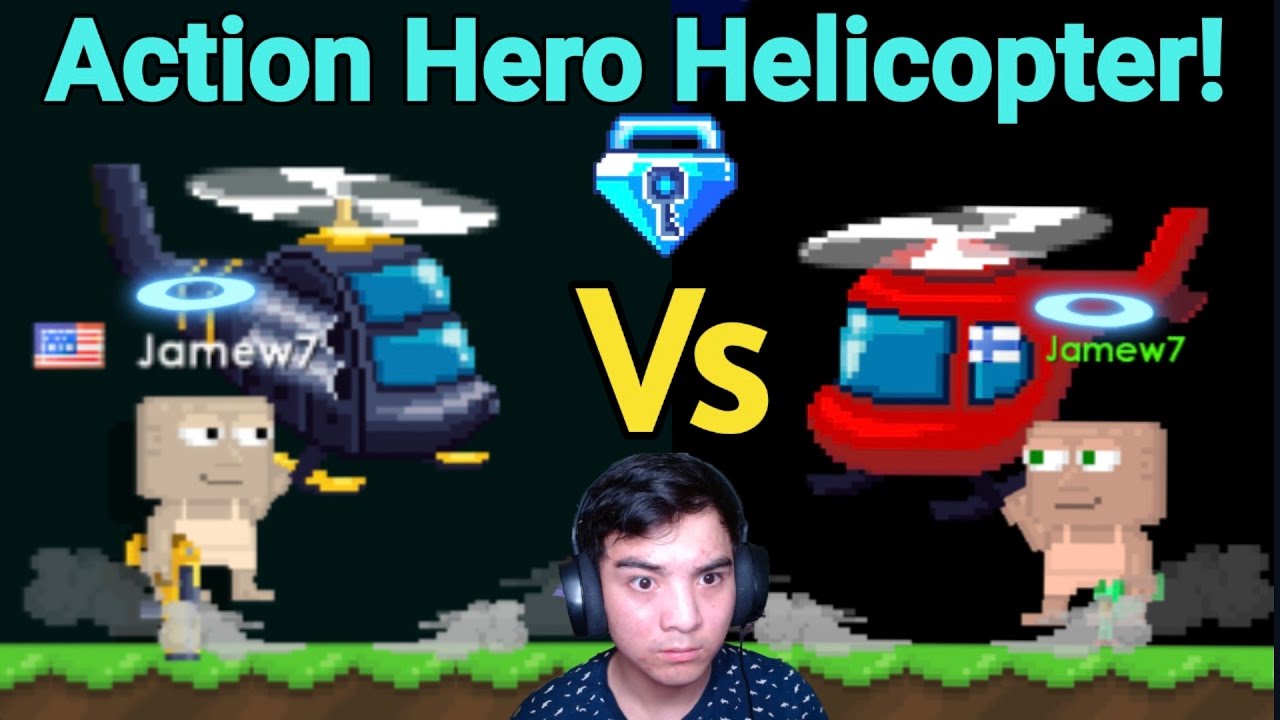 NEW Action Hero Helicopter Is OP! (ULTIMATE ITEM) - Growtopia - YouTube