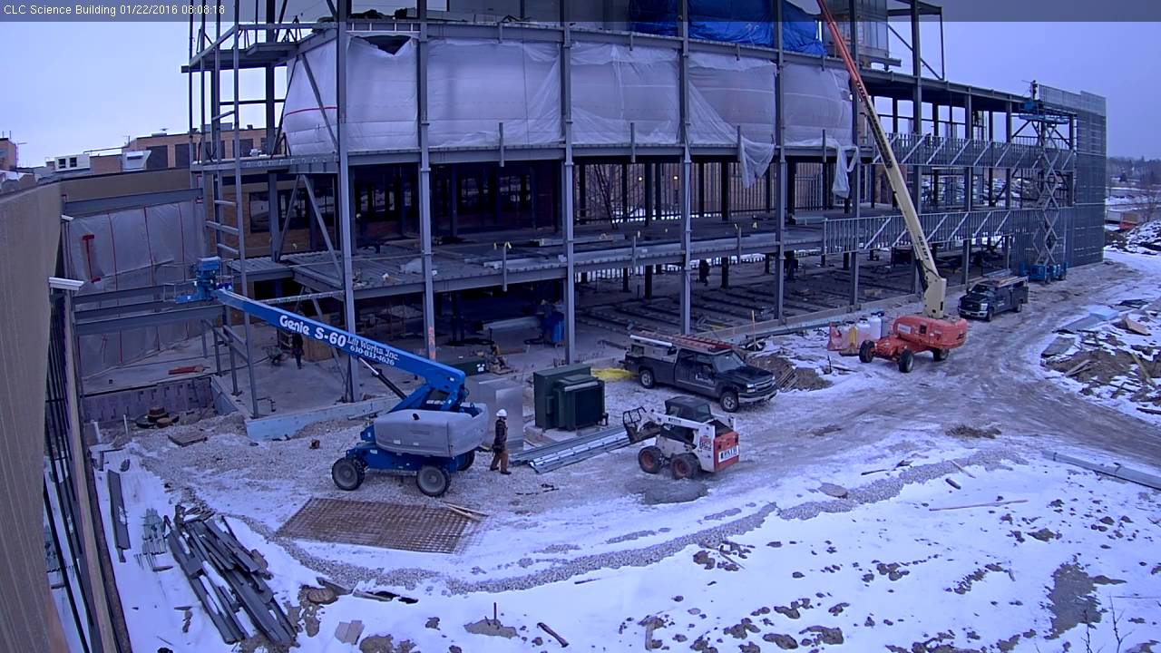 CLC Science Building Construction Camera - YouTube