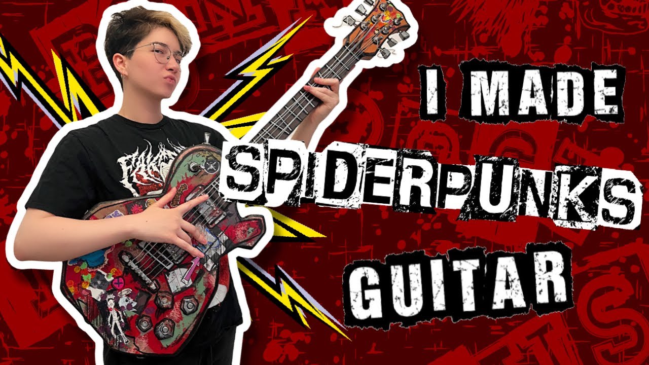 I Made Spider-Punks Guitar | Cosplay Crafting - YouTube