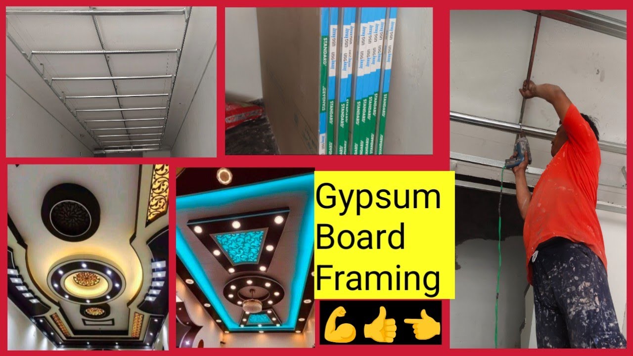 Gypsum Ceiling Framing Installation False Ceiling Frame 10 × 30 Shop ...