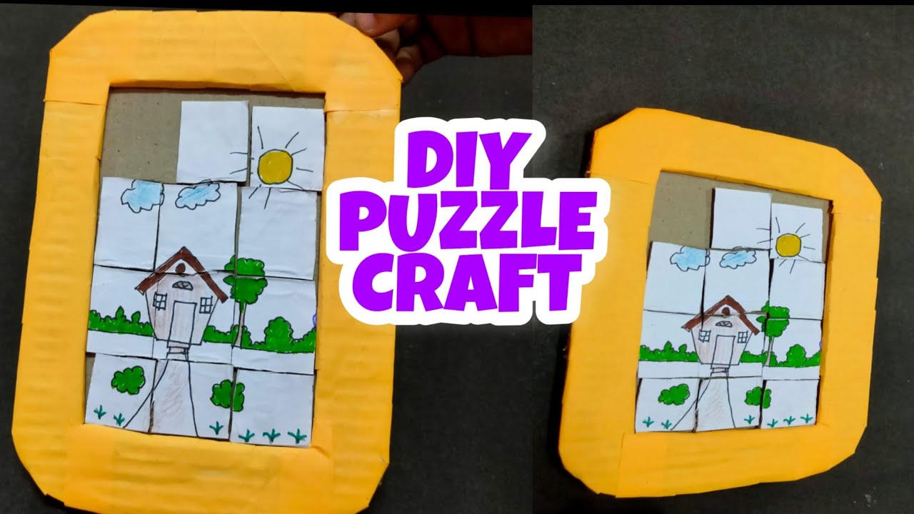 DIY Puzzle Craft|2 Minute Diy Craft|Easy and Simple Puzzle Craft|Home ...