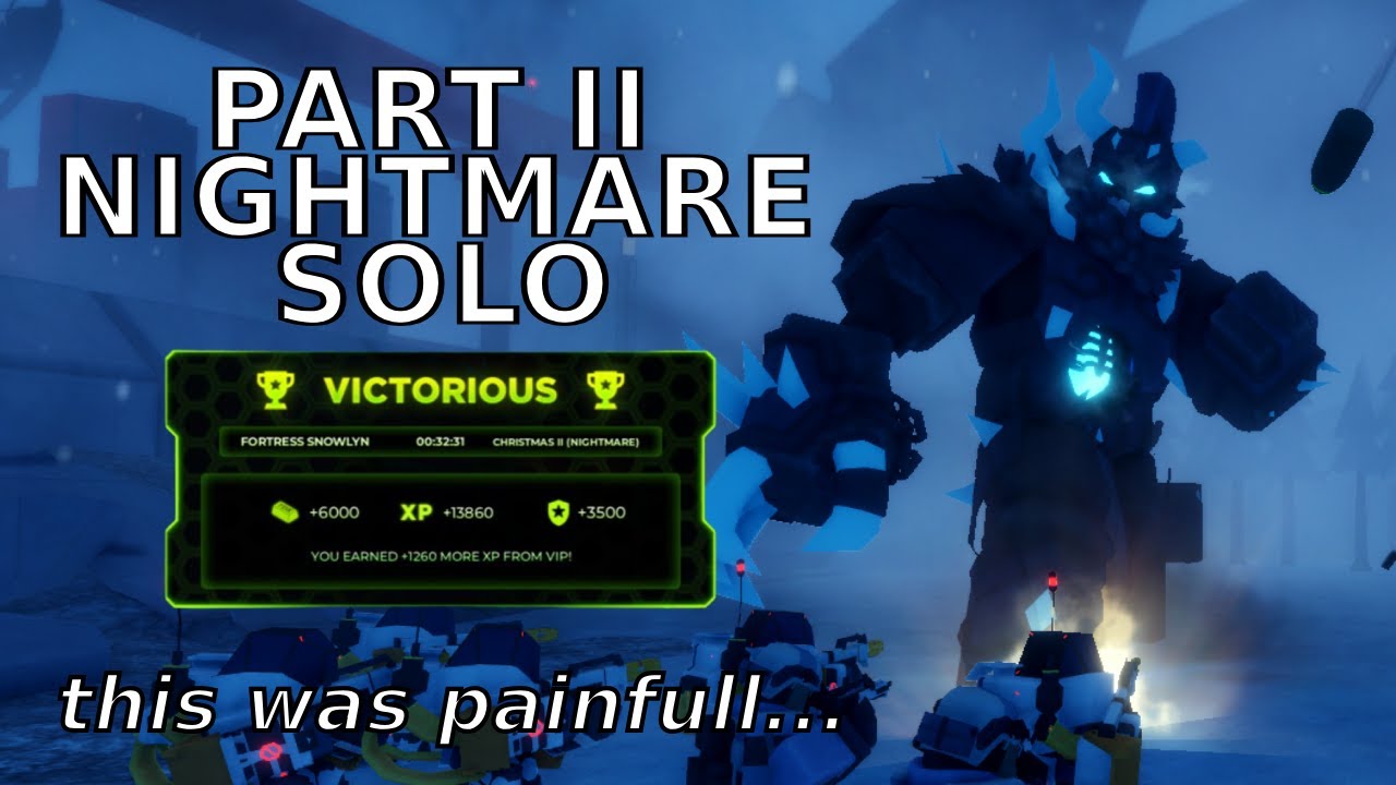 TDX Christmas part II Nightmare SOLO - YouTube