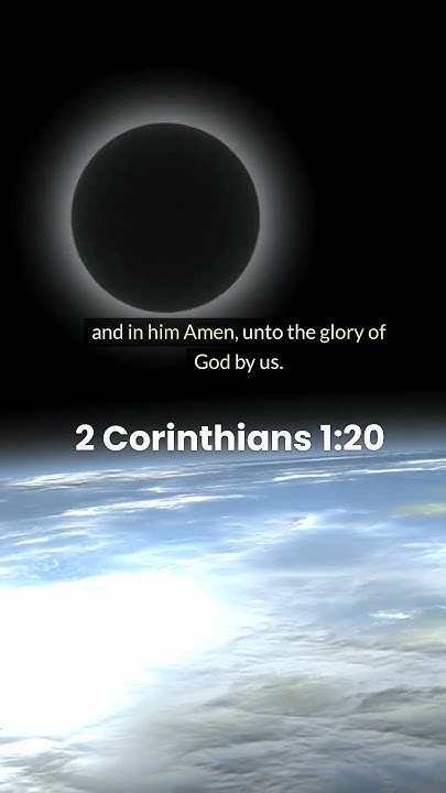 2 Corinthians 1 20 All The Promises Of God In Him Are Yea