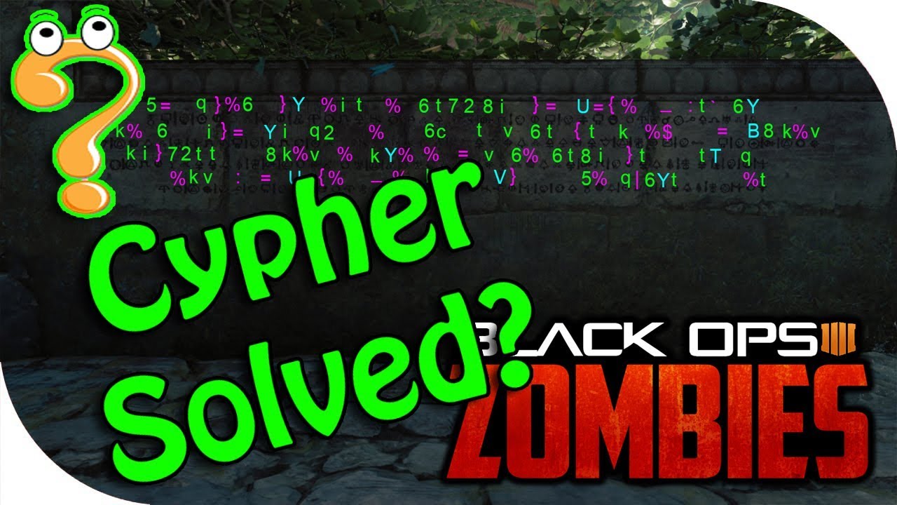 Black Ops 4 Zombies ~ IX ~ Danu Cipher Solved? - YouTube