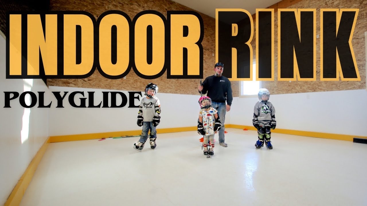Building An Indoor Rink With PolyGlide Synthetic Ice In Our ...