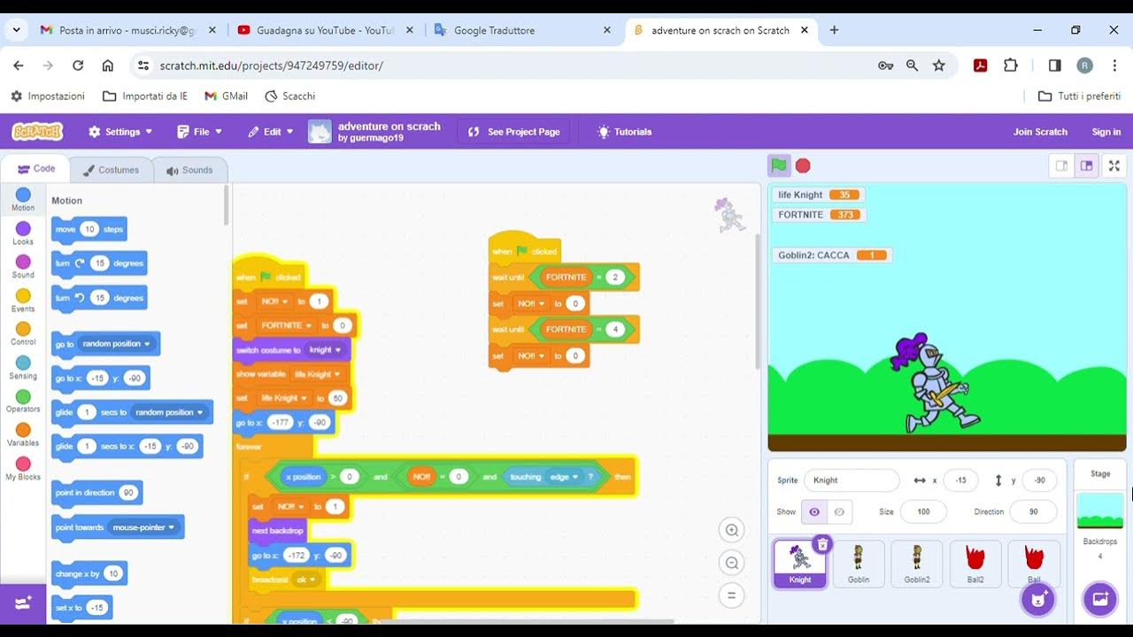 VI FACCIO VEDERE IL MIO GIOCO Scratch Ep.2 - YouTube