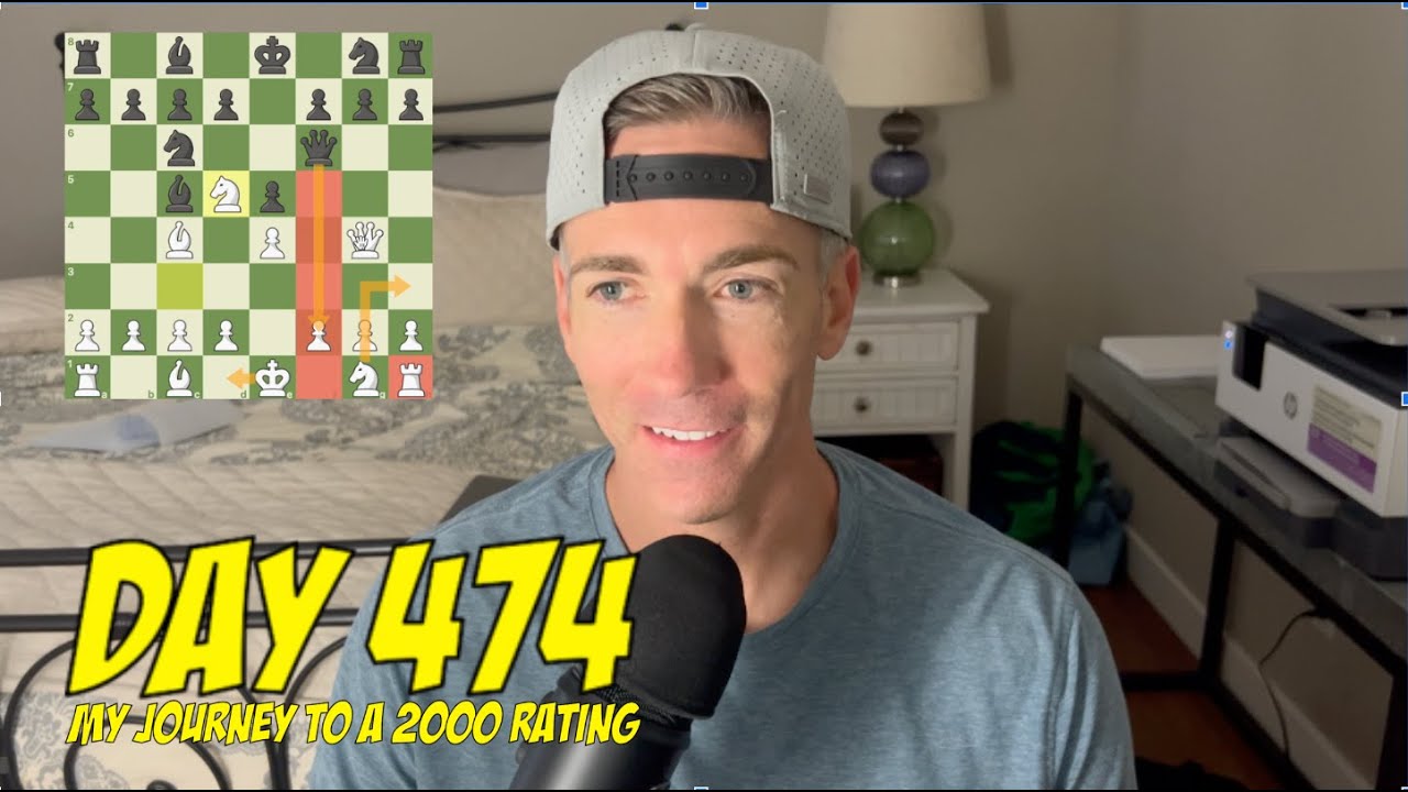 Day 474: Playing chess every day until I reach a 2000 rating - YouTube