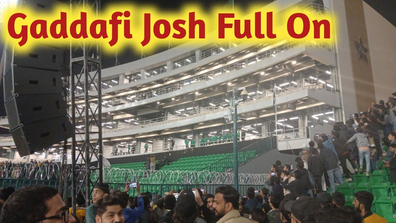 Gaddafi stadium Opening Ceremony Josh Full on | Gaddafi Stadium ...