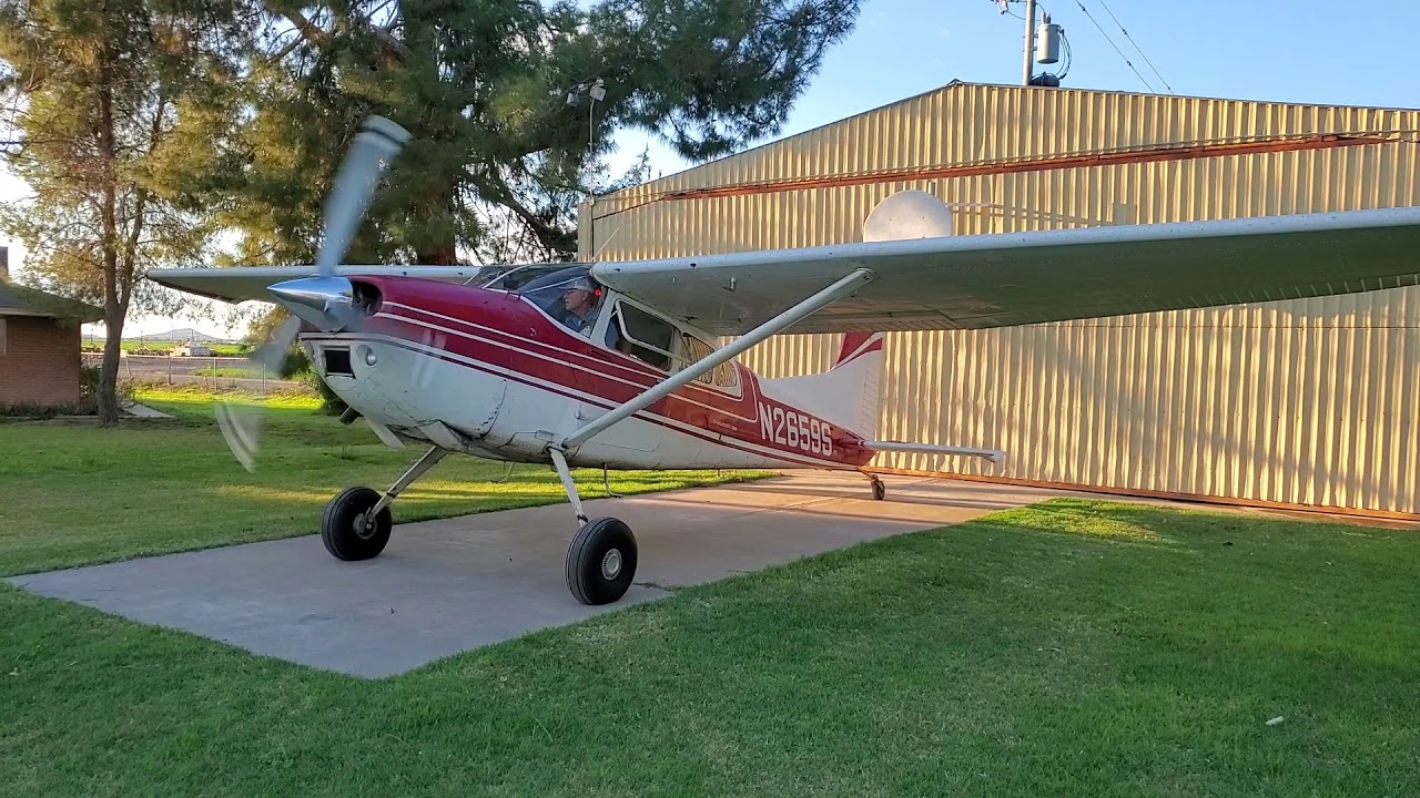 Cessna 185 full RPM run up - YouTube