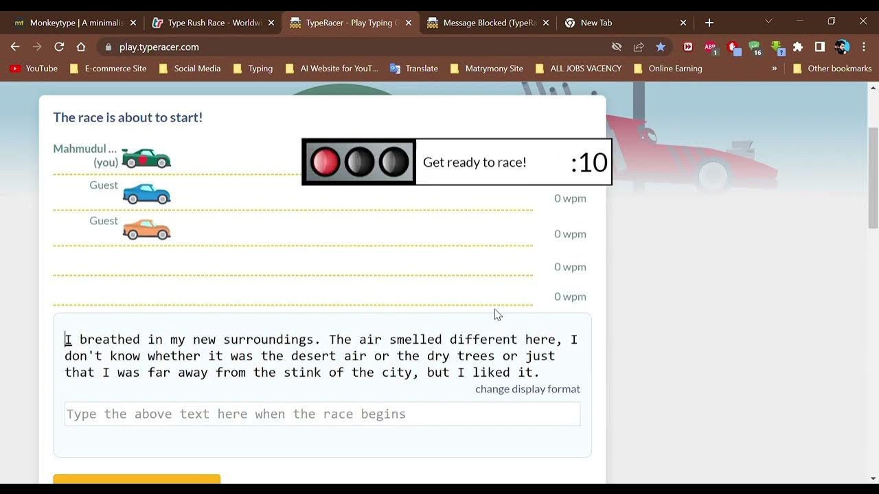 TypeRacer Play Typing Games and Race Friends Google Chrome 2023 05 29 ...