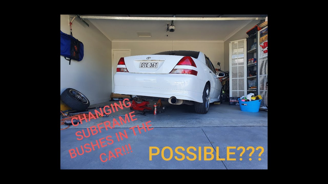 Doing subframe bushes on my jzx110 (is200,is300,altezza) - YouTube
