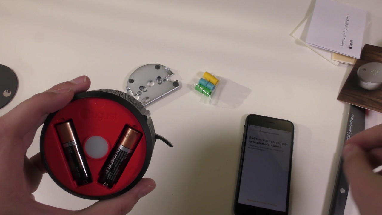 August Smart Lock умный дом Apple Home Kit распаковка , первые ...