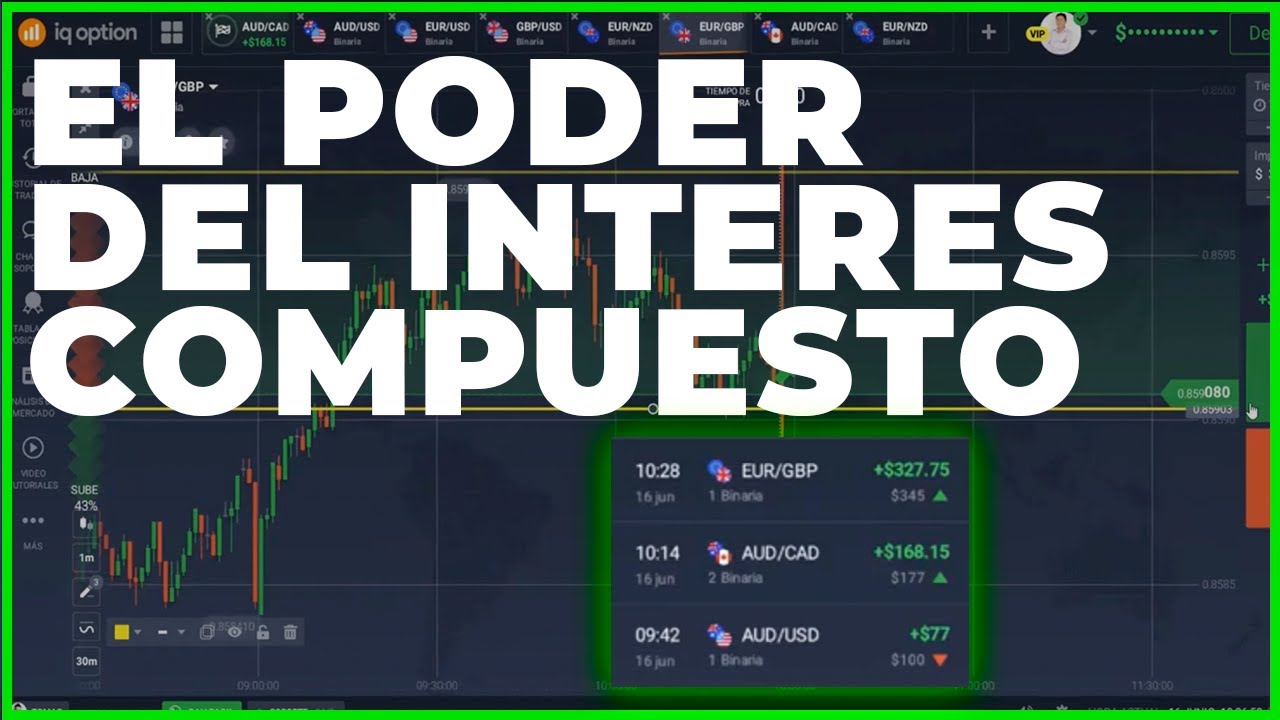100 USD A 672 USD EL PODER DEL INTERES COMPUESTO// OPCIONES BINARIAS ...