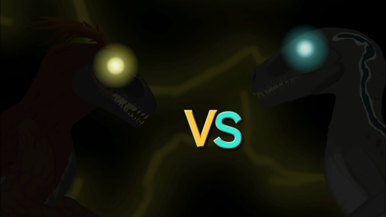 pyroraptor vs velociraptor blue - YouTube