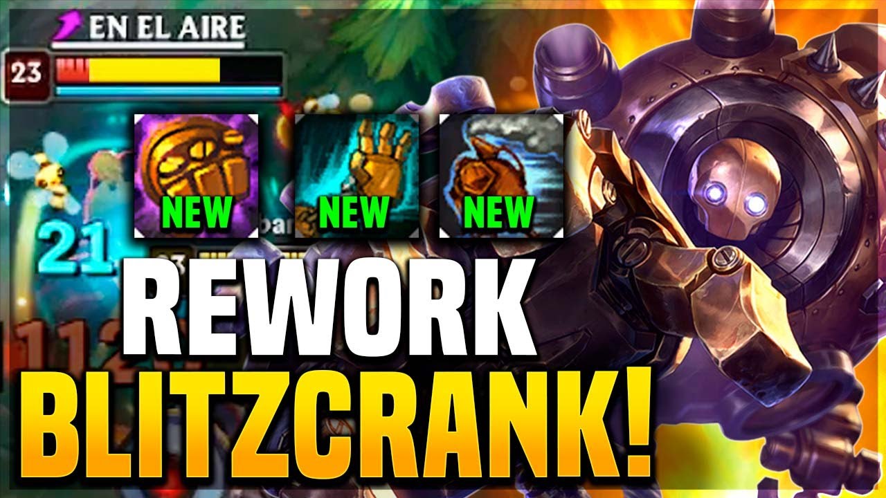 ¡REWORK A BLITZCRANK! CAMBIARA ESTO SU ESTILO ROL? | League of Legends ...