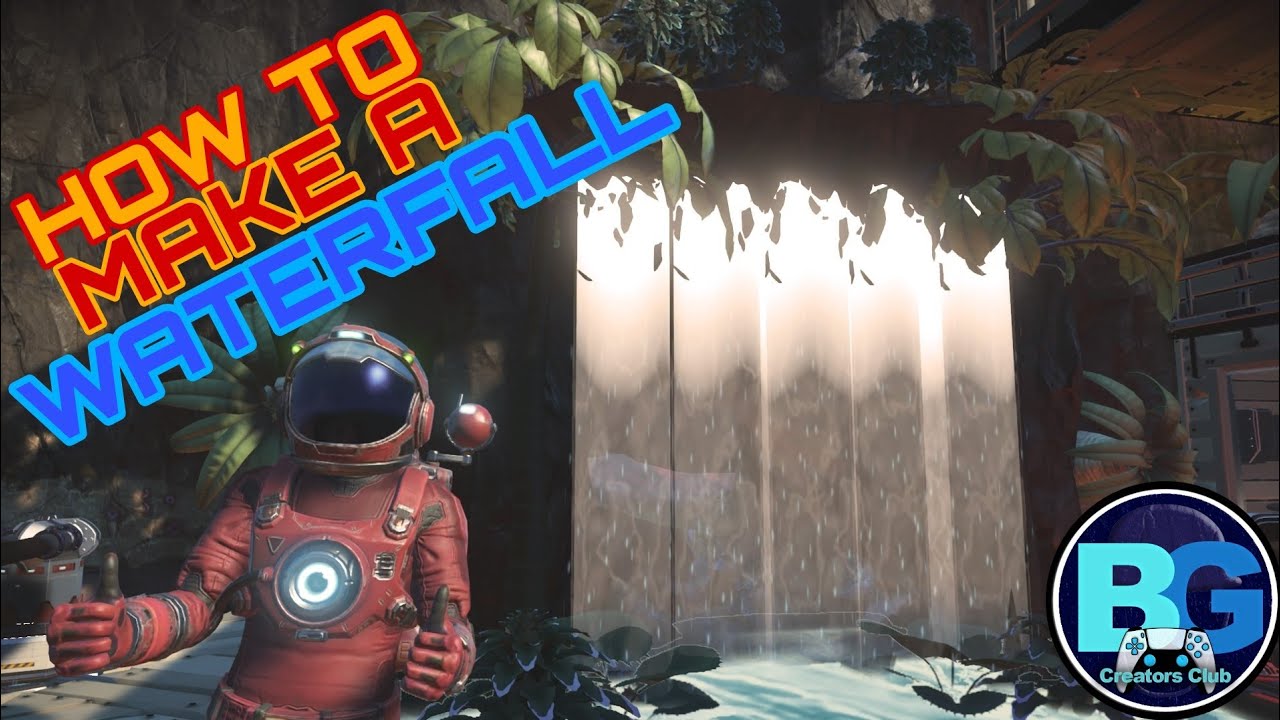 No Mans Sky How To Build A Waterfall - YouTube