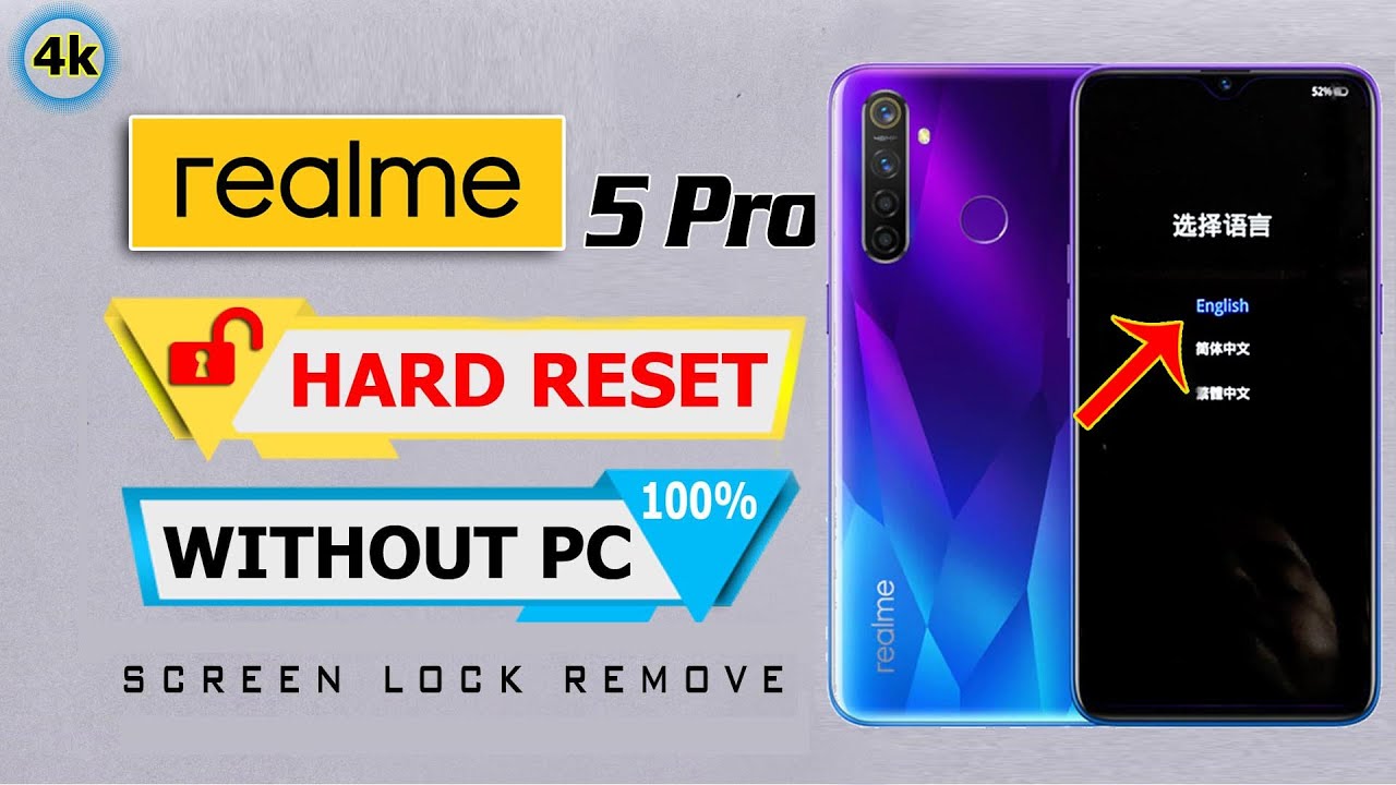 Realme 5 Pro (RMX1971) Hard Reset/Remove Phone Lock | Rm Solution | How To Realme 5 Pro Hard ...