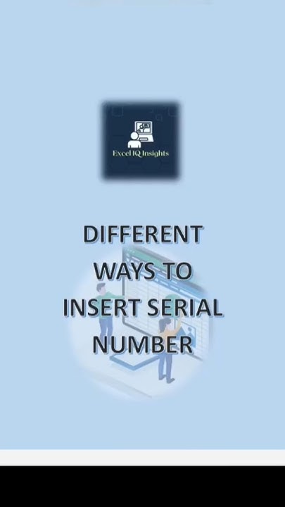 How to insert Serial numbers | Different ways to insert Serial numbers| How to add serial number ...