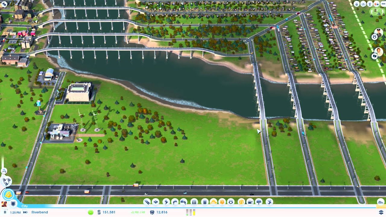 Sim City Playthrough - Part 5 - Traffic Problems and Bus Stops - YouTube