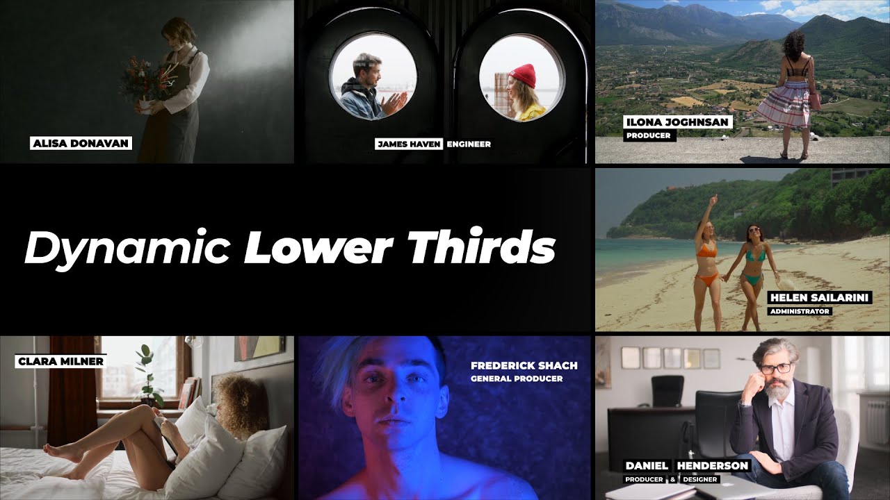 Dynamic Lower Thirds | After Effects, Premiere Pro and FCPX Video Template - YouTube