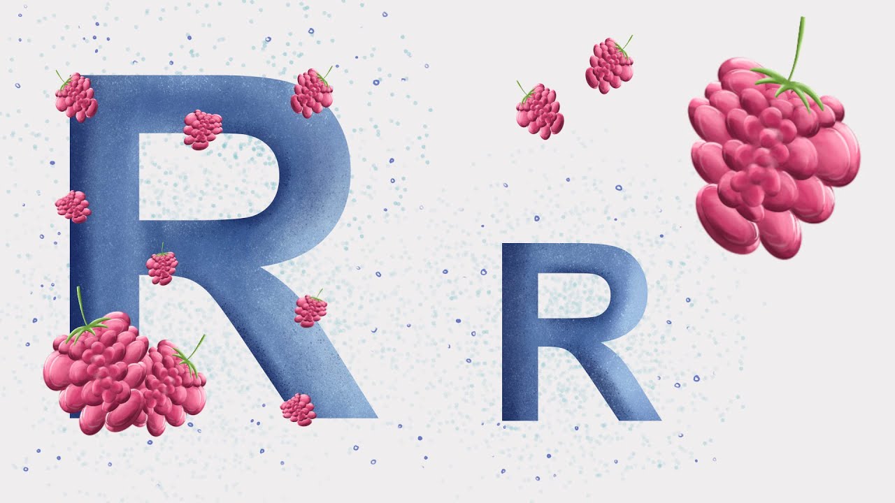 Fruit-veggie ABC phonics song | R is for Raspberry | Alphabet learning ...