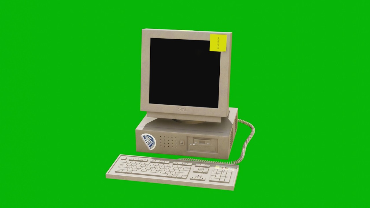 Old Mac Computers & Monitors 3D Animation | Green Screen Video | Full ...