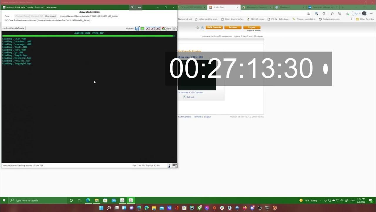 ESXI install and initial setup - YouTube