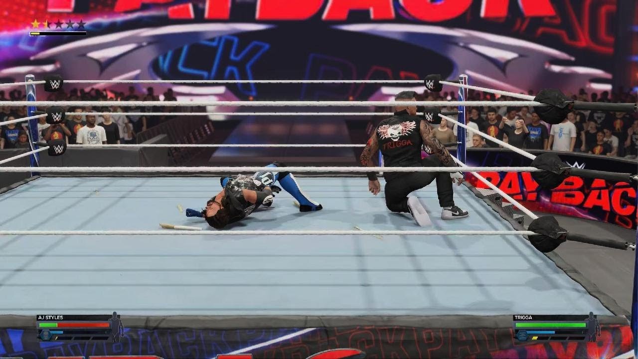 WWE 2K24 Ladder Match For The Undisputed And World Heavyweight ...