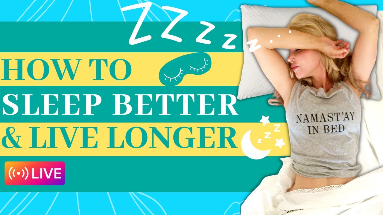 Want to Sleep Better & Live Longer?😴 👀Watch my IG LIVE SHOW as I talk ...