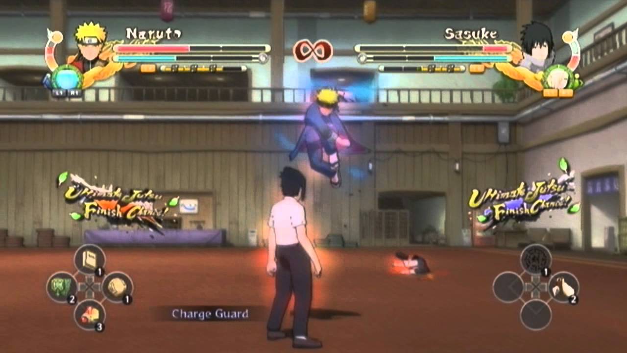 Naruto & Hinata (School) Vs Sasuke & Ino (School) COM Battle - YouTube