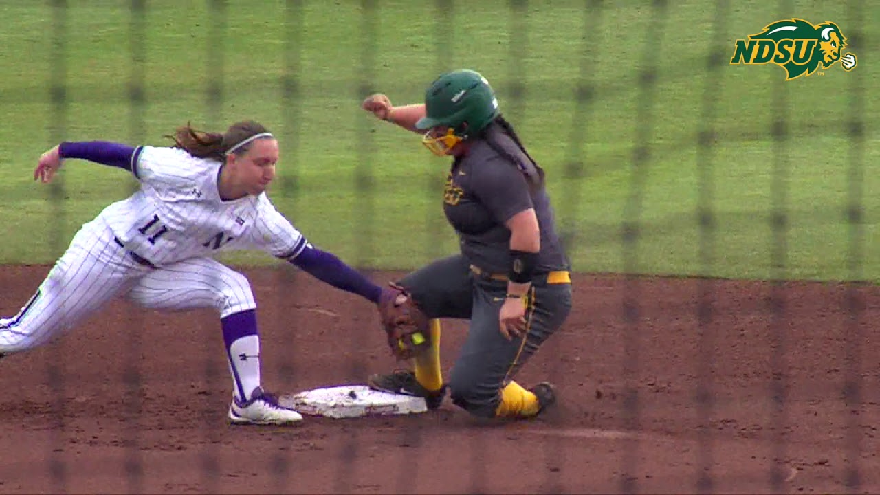 NDSU Softball Falls to Northwestern 7-0 - YouTube