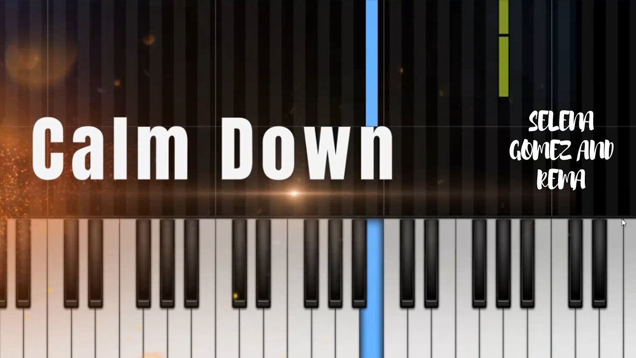 Selena Gomez & Rema - Calm Down -Easy Piano Tutorial - YouTube