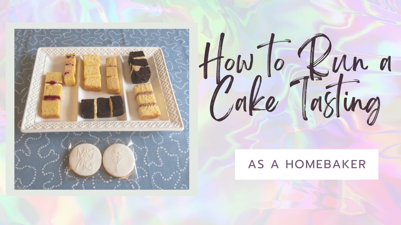 Wedding Cake Tasting from Home Baker - Set up and Presentation - YouTube