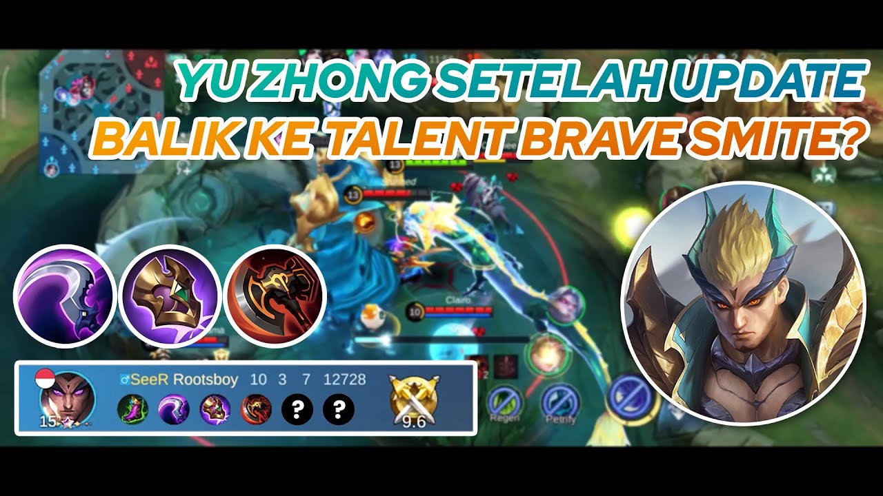 YU ZHONG GAMEPLAY | YU ZHONG SETELAH UPDATE, BALIK KE TALENT BRAVE ...