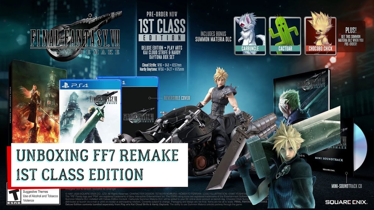The Action Figures is Flawed! FINAL FANTASY 7 REMAKE 1ST CLASS EDITION ...