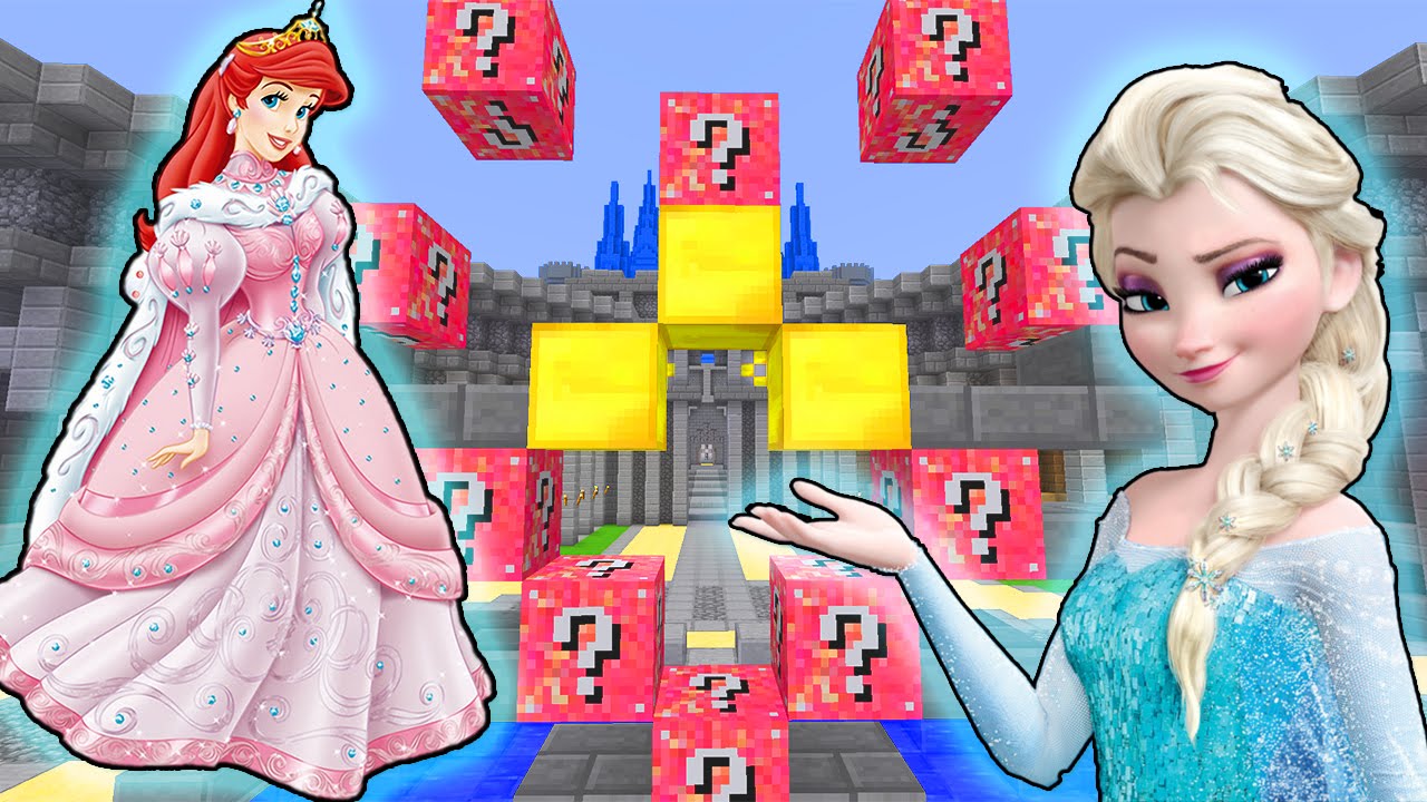 Minecraft PRINCESS LUCKY BLOCK MOD Challenge | JeromeASF - YouTube