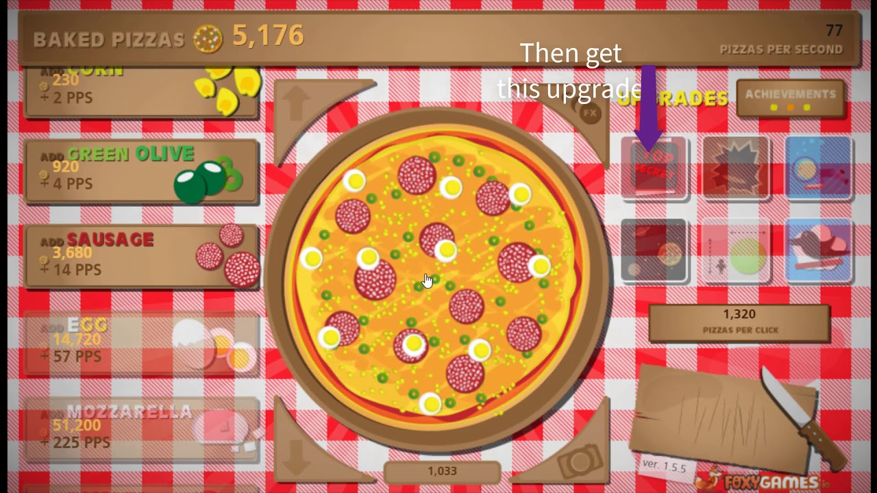 Pizza clicker walkthrough #1 - YouTube
