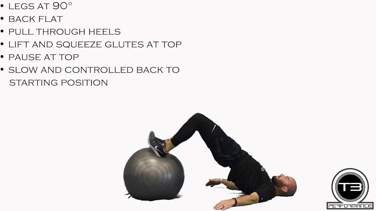 Physioball Bridge + Isometric Hold - YouTube