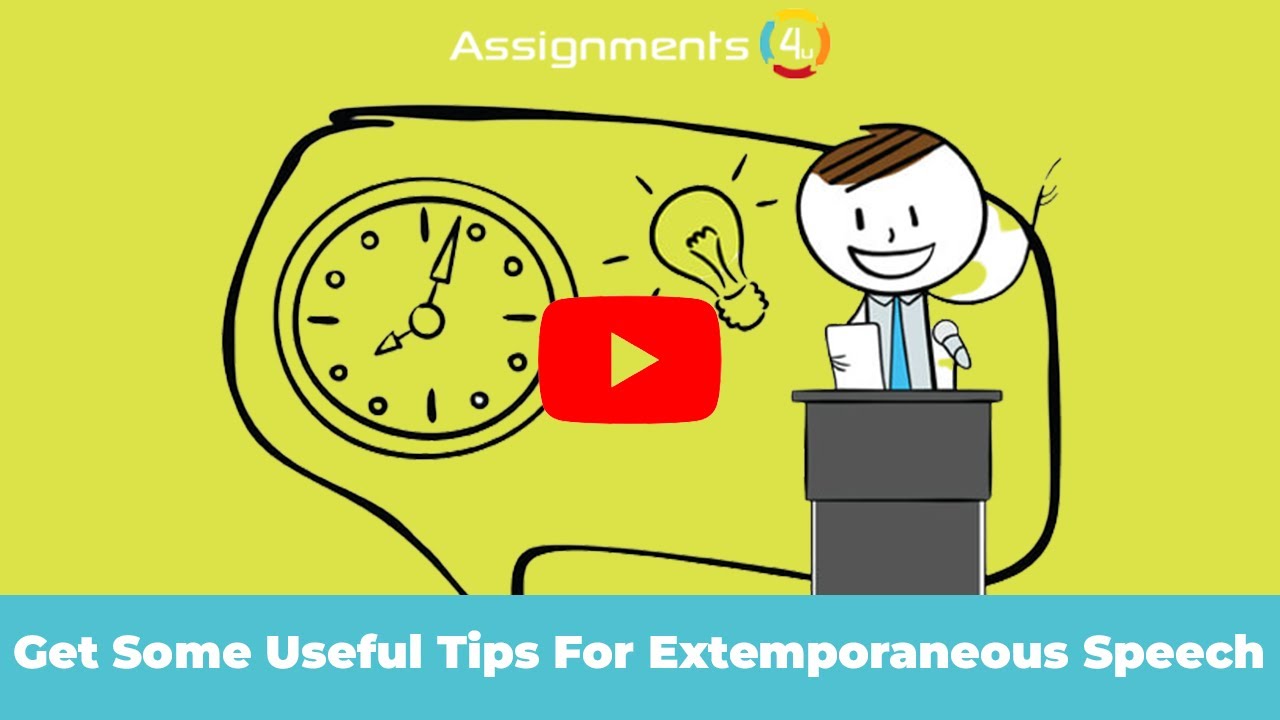 Follow The Tips Here Before Giving An Extemporaneous Speech - YouTube