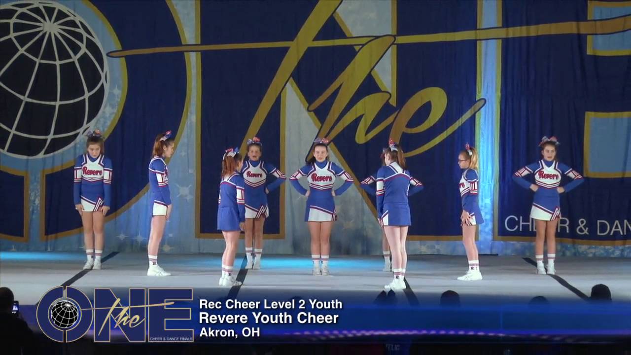 Revere Youth Cheer Rec Cheer Level 2 Youth 2016 THE ONE FINALS - YouTube