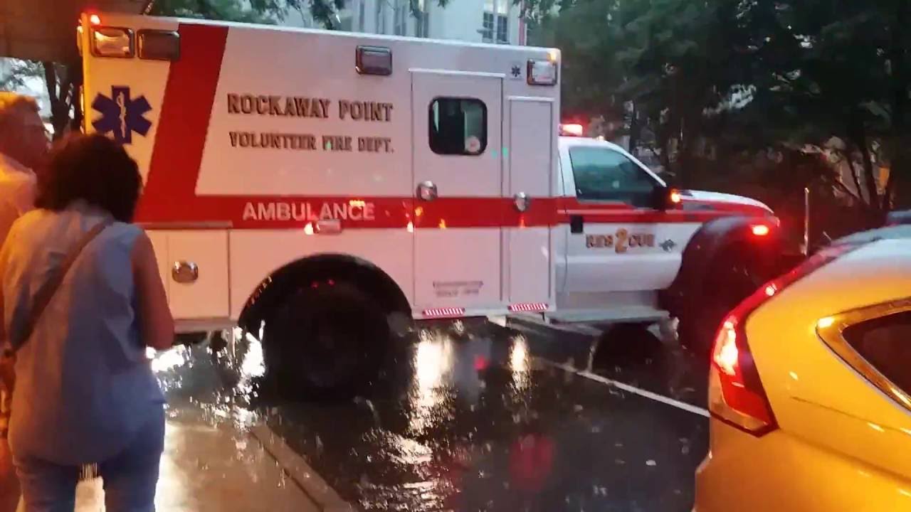 Rockaway Point Volunteer Fire Department EMS Rescue 2 Conducting A ...
